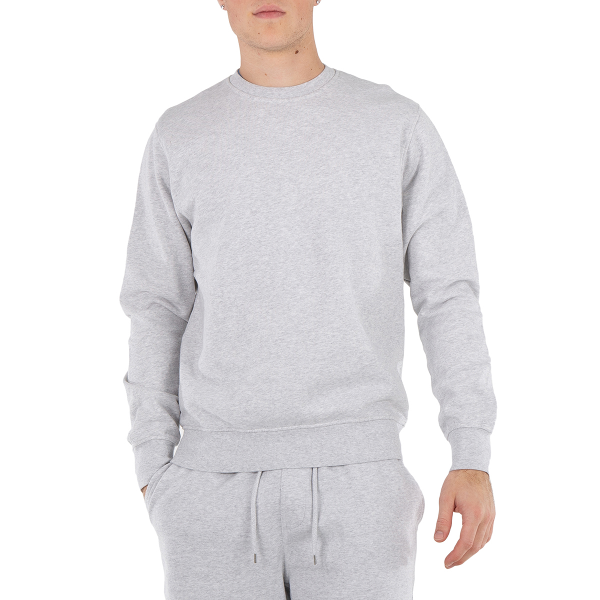 Colorful Standard Snow Melange Classic Organic Crew Sweatshirt CS1005 ...