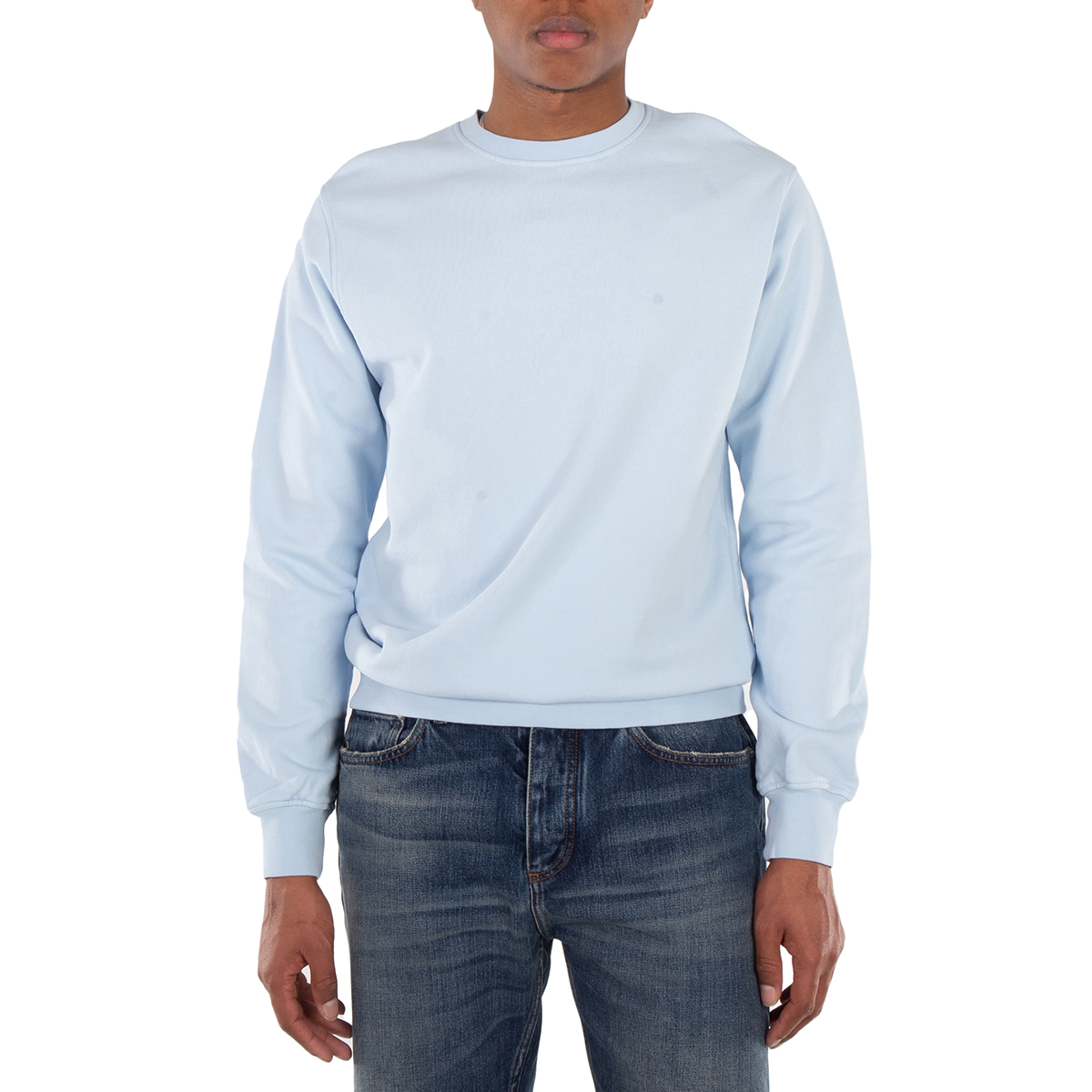 Colorful Standard Polar Blue Classic Organic Crew Sweatshirt, Size ...