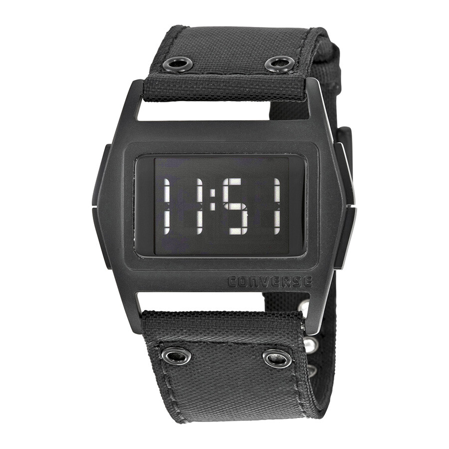Converse Digital Black Canvas Water Resistant Men's Watch 005-001 ...