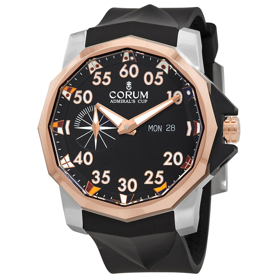 Corum Admirals Cup Competition Automatic Black Dial Men's Watch A690 ...