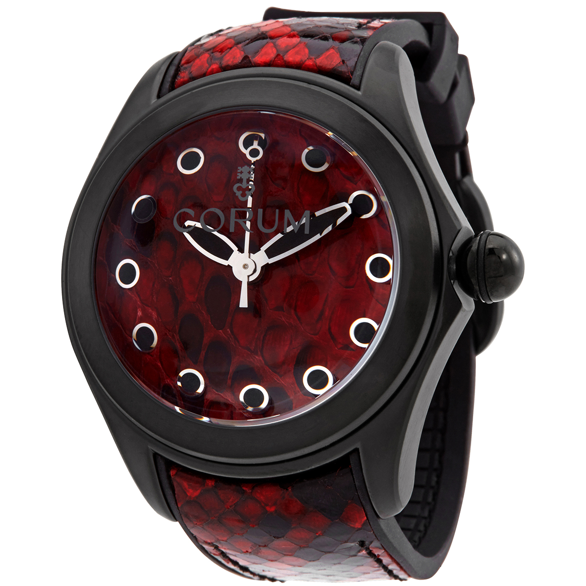 Corum Bubble Automatic Red Python Dial Men's Watch L082/03208 ...