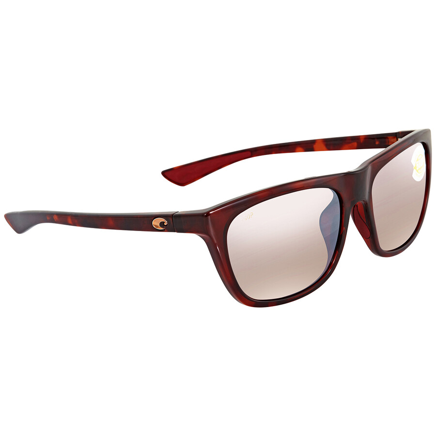 Costa Del Mar CHEECA Copper Silver Mirror Square Ladies Sunglasses CHA ...