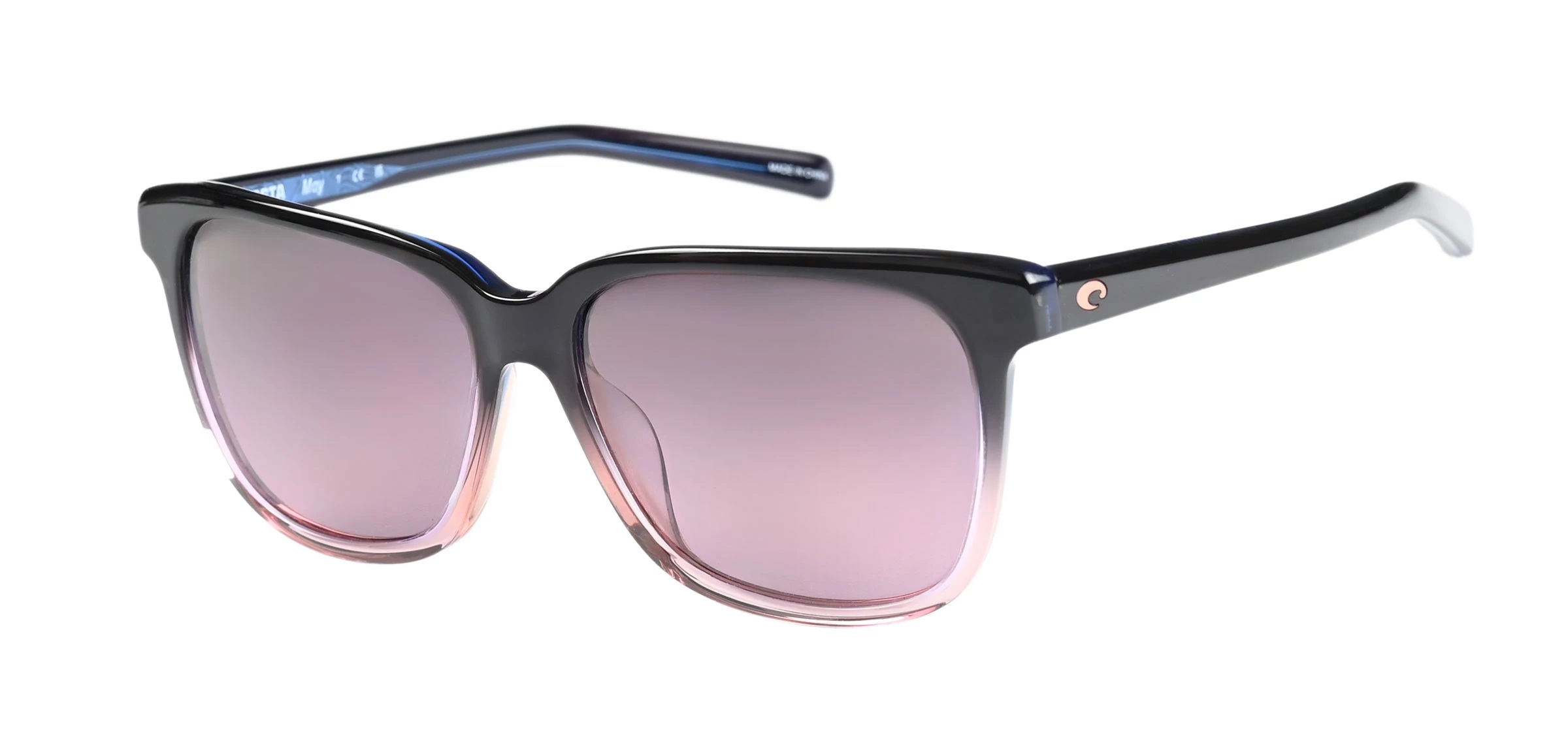 Costa Del Mar MAY Rose Gradient Polarized Glass Square Ladies ...