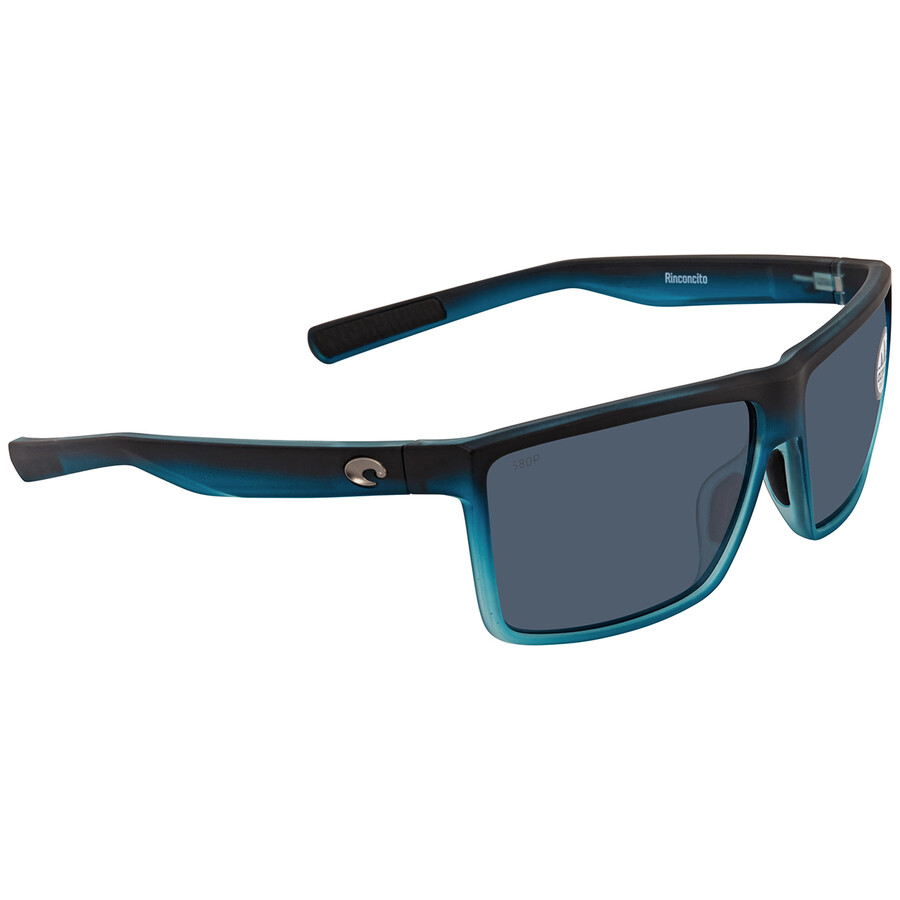 Costa Del Mar Rinconcito Polarized Gray 580P Rectangular Sunglasses RIC ...