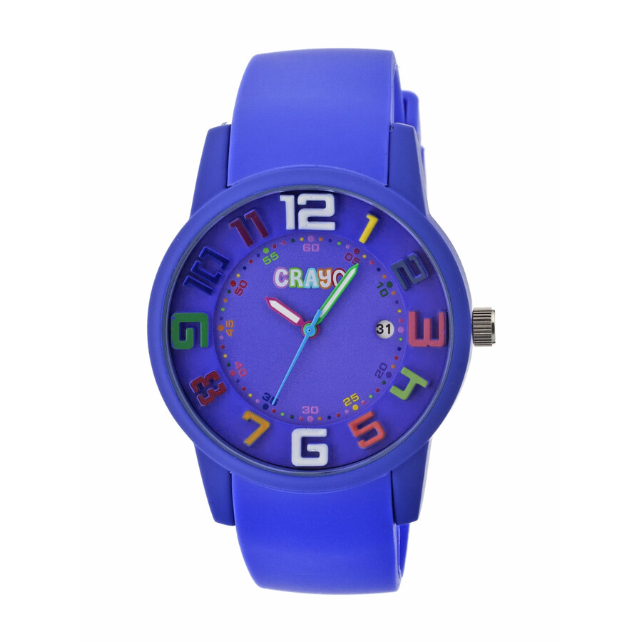 Crayo Festival Purple Dial Purple Silicone Unisex Watch CR2004 ...