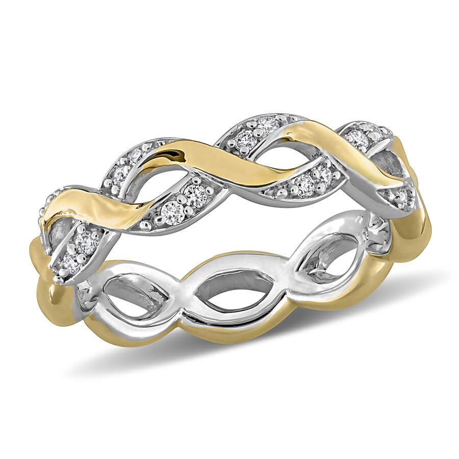 Created Forever 1/6ct TW Lab-Grown Diamond Infinity Eternity Ring in ...