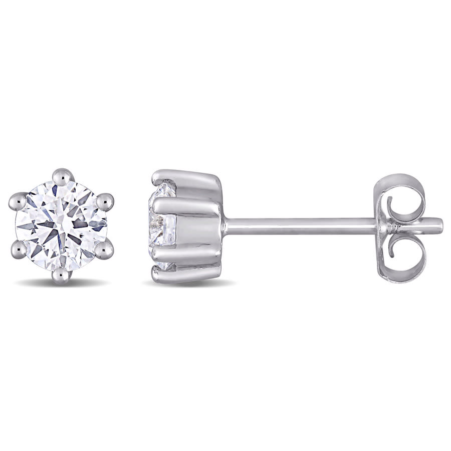 Created Forever 5/8 CT TW Lab Created Diamond Hexagon Stud Earrings in ...
