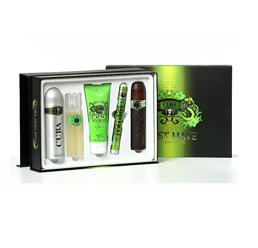Cuba Men's Cuba Green Gift Set Fragrances 5425017736998 - Fragrances ...