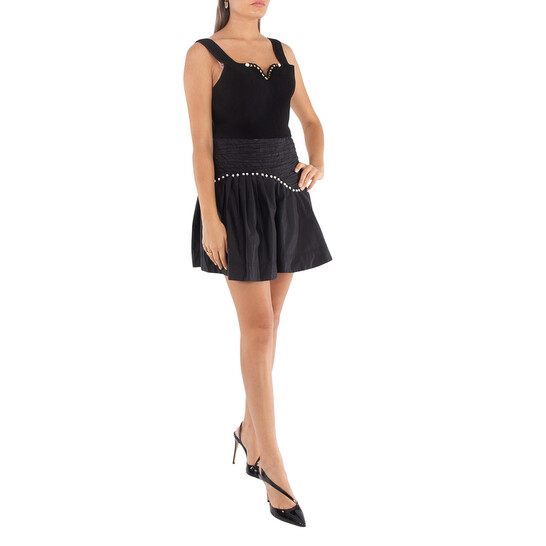Aje Ladies Black Goldfoil Metal Bar Bodice, Size Large 23AW1038-BLK ...