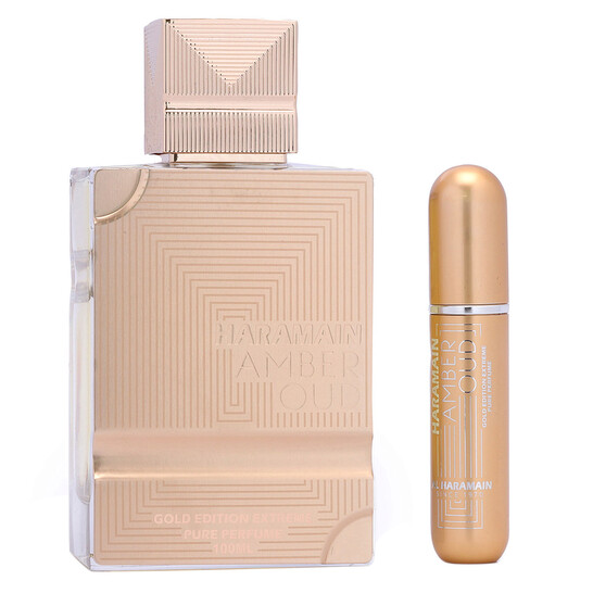 Al Haramain Unisex Amber Oud Gold Edition Extreme Pure Perfume Gift Set ...