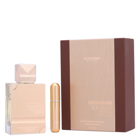Al Haramain Unisex Amber Oud Gold Edition Extreme Pure Perfume Gift Set ...