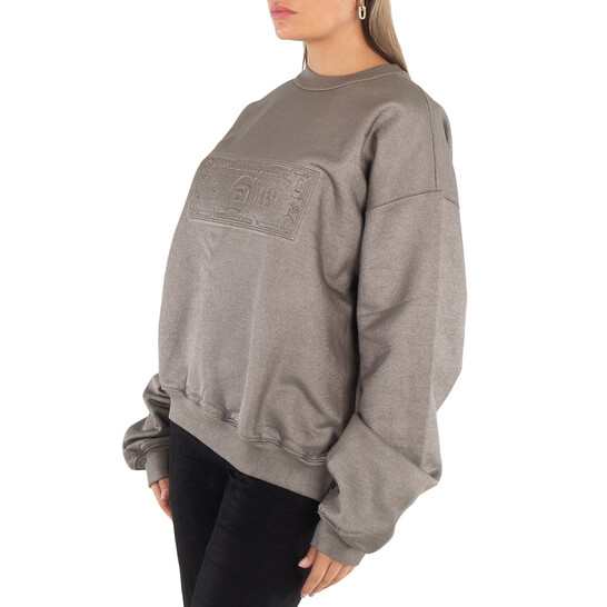 Alexander Wang Dollar Bill Embossed Crewneck Sweatshirt, Size Small ...