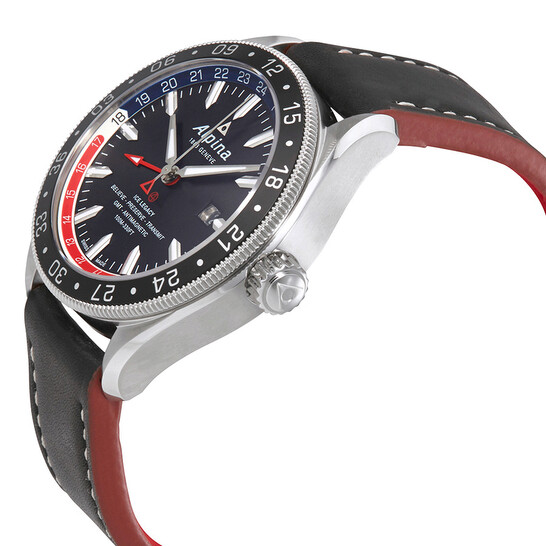Alpina Alpiner Black Dial Automatic Men's GMT Watch AL-550GRN5AQ6 ...
