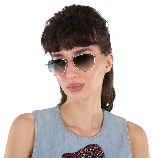 American Optical Green Gradient Pilot Unisex Sunglasses SEBRING 3 55 ...