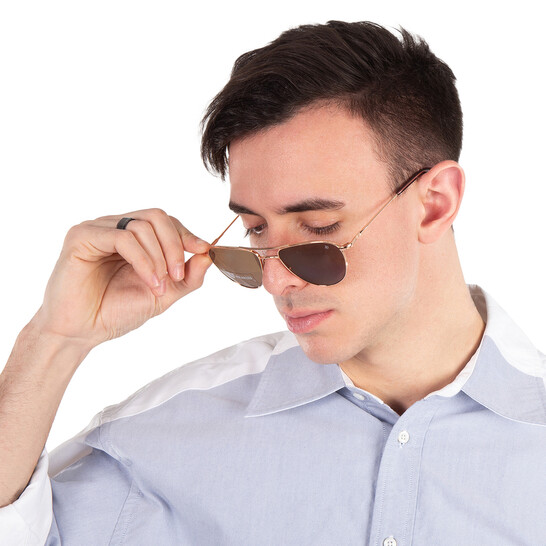 American Optical Polarized Brown Pilot Unisex Sunglasses SEBRING-P 2 55 ...