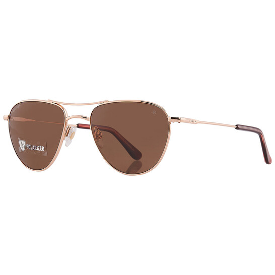 American Optical Polarized Brown Pilot Unisex Sunglasses SEBRING-P 2 55 ...