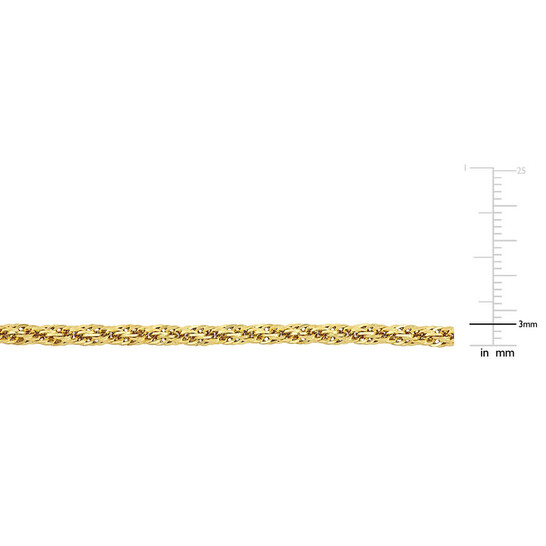 Amour 3mm Infinity Rope Chain Necklace In 14K Yellow Gold, 20 In ...