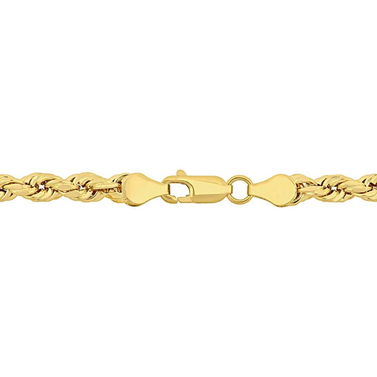 Amour 20 Inch Rope Chain Necklace In 10K Yellow Gold (5 Mm) JMS005085 ...
