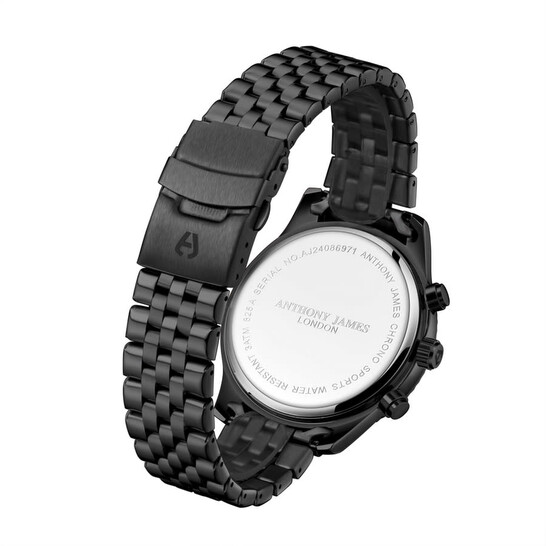 Anthony James Chrono Sports Black Dial Men's Watch AJ012N2 ...
