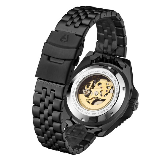 Anthony James Tachymeter Automatic Gold-tone Dial Men's Watch AJ010N2 ...