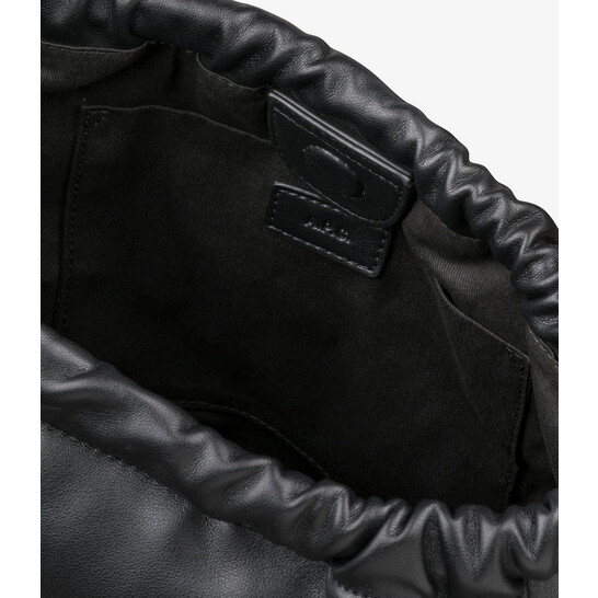 A.P.C. Ninon Logo Chain Shoulder Bag PUAAT-F61877-LZZ BLACK ...