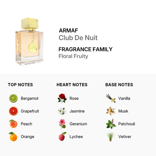 Armaf Ladies Club De Nuit EDP Spray 3.6 oz (105 ml) 6085010094151 ...