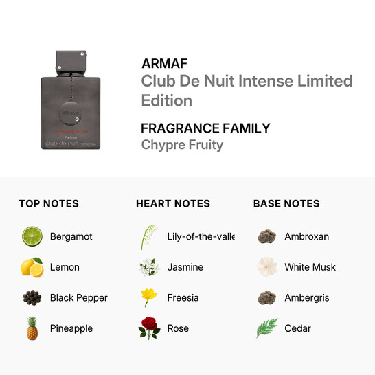 Armaf Men's Club De Nuit Intense Limited Edition Parfum 3.6 oz ...