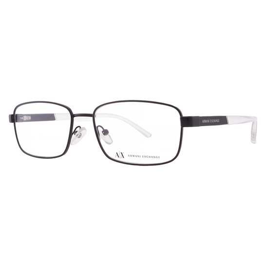 Armani Exchange Demo Rectangular Men's Eyeglasses AX1050 6000 56 ...
