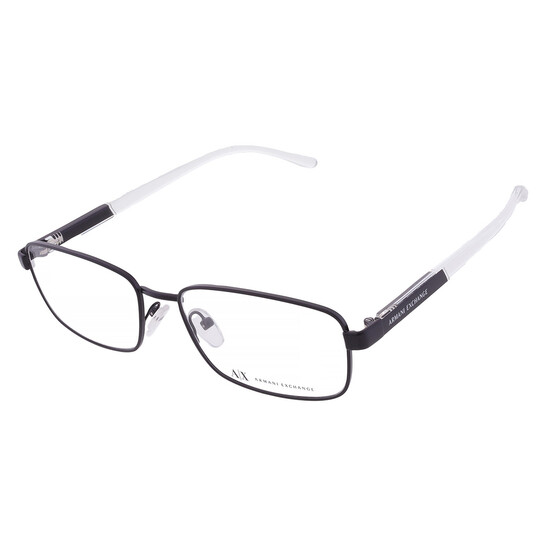 Armani Exchange Demo Rectangular Men's Eyeglasses AX1050 6000 56 ...
