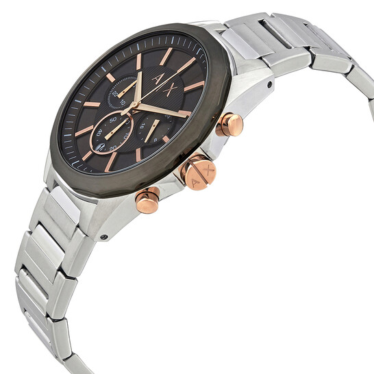 Armani Exchange Drexler Chronograph Grey Dial Men s Watch AX2606 723763257640 Watches Drexler Jomashop