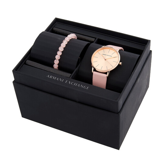 Armani Exchange Lola Quartz Ladies Watch and Bracelet Set AX7150SET ...