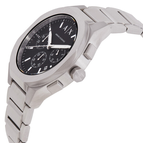 Armani Exchange Rafael Chronograph Quartz Black Dial Men's Watch AX4186 ...