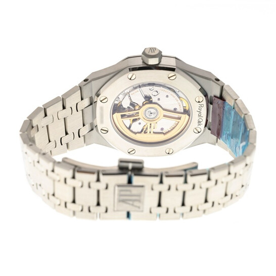 Audemars Piguet Royal Oak Automatic Diamond Blue Dial Unisex Watch ...
