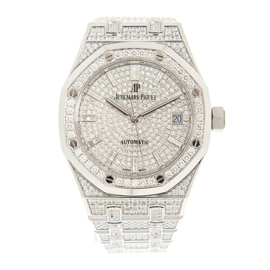 Audemars Piguet Royal Oak Automatic Diamond Watch 15452BC.ZZ.1258BC.01 ...