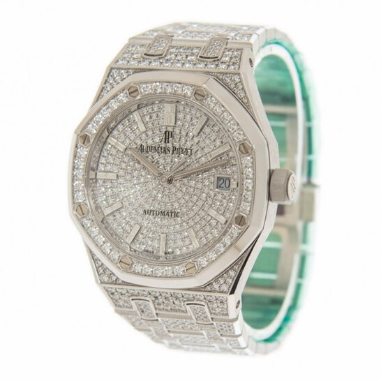 Audemars Piguet Royal Oak Automatic Diamond Watch 15452BC.ZZ.1258BC.01 ...
