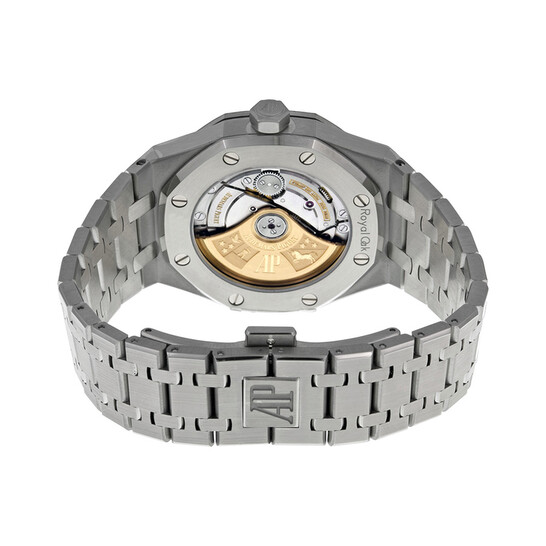 Audemars Piguet Royal Oak Black Dial Stainless Steel Unisex Watch ...