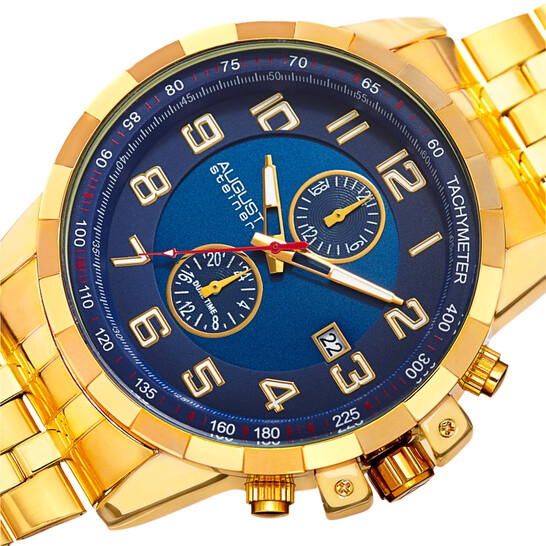 August Steiner Blue Dial Men's Watch AS8153YGBU 848572045193 - Watches ...