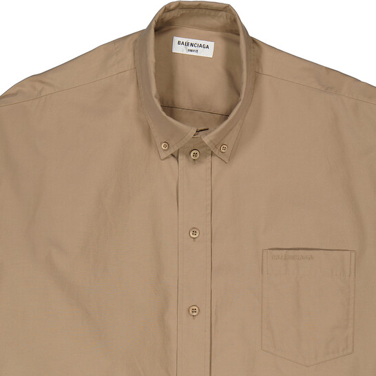 Balenciaga Back Slit Shirt In Sahara Beige, Brand Size 2 (Medium ...
