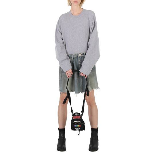 Balenciaga Black Recycled Nylon Mini Backpack With Gamer Patches 656328 ...