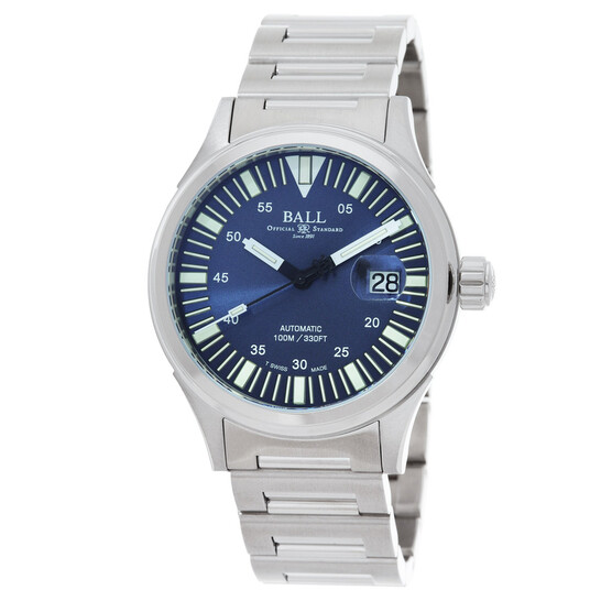 Ball Fireman Night Train III Automatic Blue Dial Men's Watch NM2188C ...
