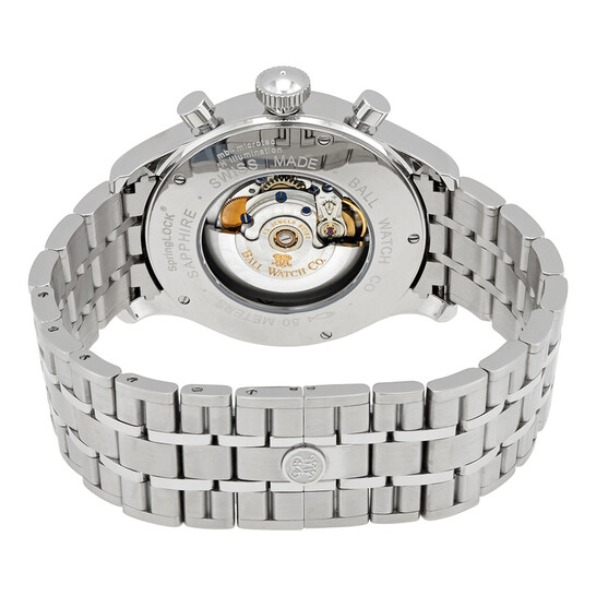 Ball Trainmaster Cannonball Chronograph Automatic Black Dial Men's ...