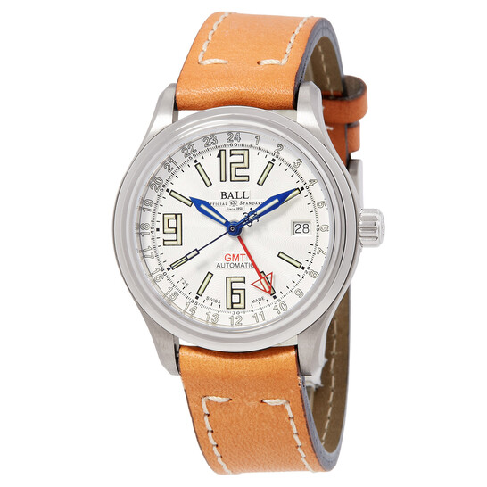 Ball Trainmaster GMT Automatic White Dial Men's Watch GM1038D-L10J-WH ...