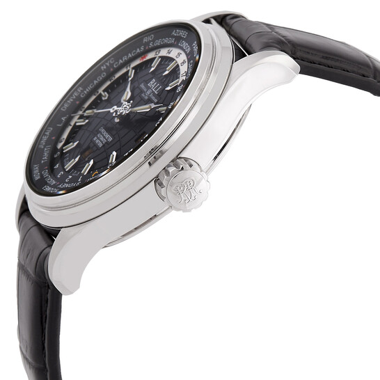 Ball Trainmaster Worldtime Automatic Black Dial Men's Watch GM2020D-LCJ ...