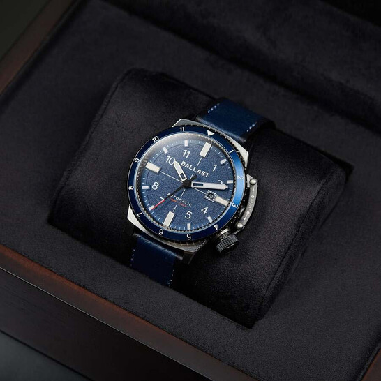 Ballast Trafalgar Automatic Blue Dial Men's Watch BL-3142-01 ...