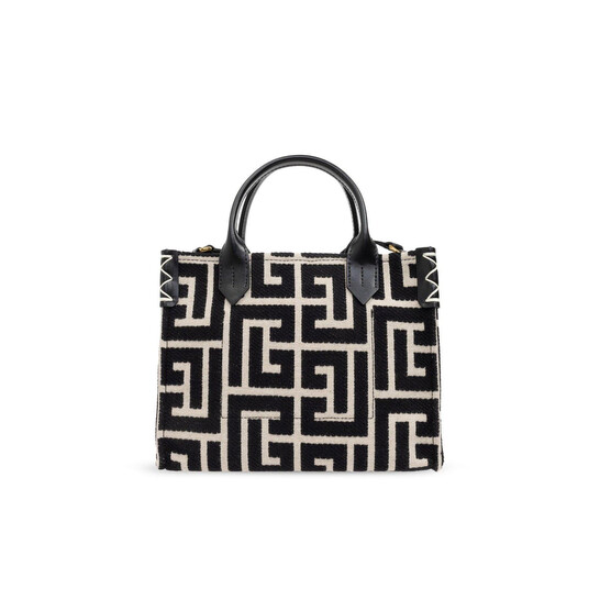 Balmain B Army Monogram Jacquard Small Tote Bag DN1FE818TJDC_GFE ...