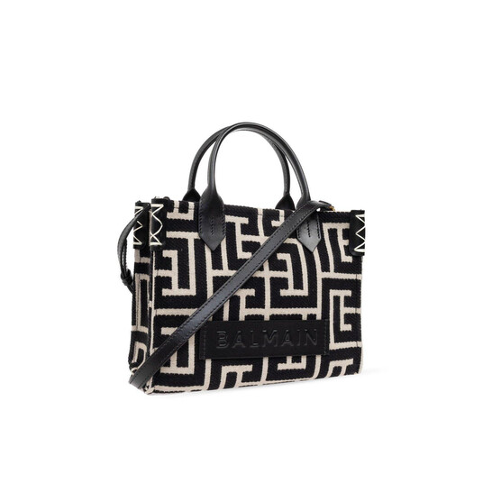 Balmain B Army Monogram Jacquard Small Tote Bag DN1FE818TJDC_GFE ...