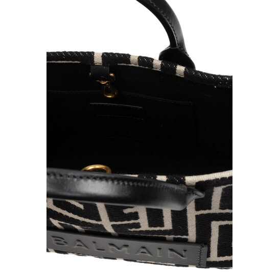 Balmain B Army Monogram Jacquard Small Tote Bag DN1FE818TJDC_GFE ...