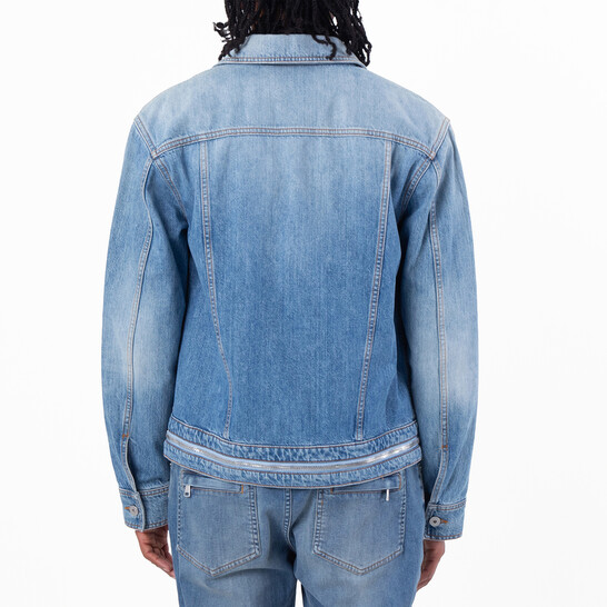 Balmain Denim jacket with zip fastening, Brand Size 50 (US Size 40 ...