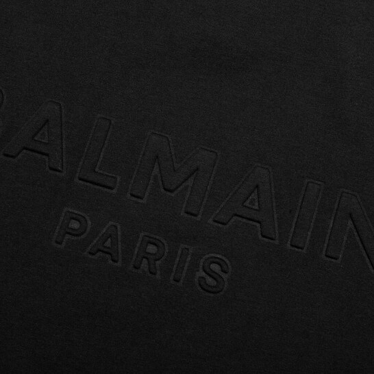 Balmain Logo Embossed Cotton T Shirt, Size Medium AH1EF000BB20-0PA ...