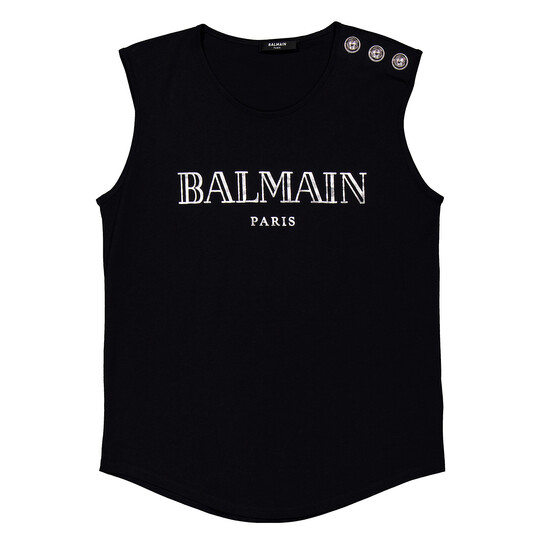 Balmain Womens Metal Button Vest, Size Small UF11000I366-EAC - Clothing ...
